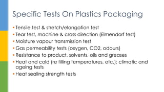 Packaging material testing | PPTX