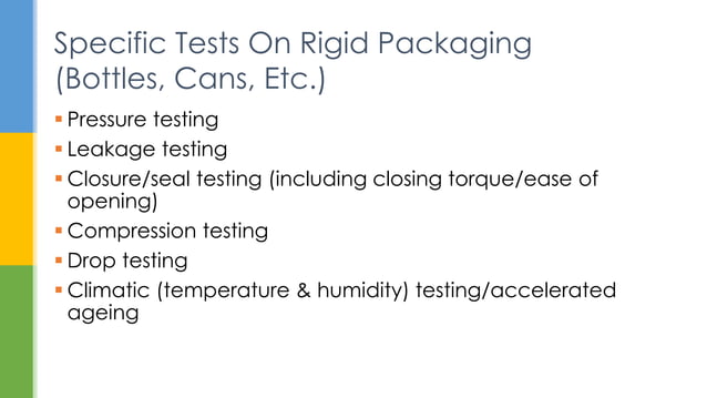 Packaging material testing | PPTX | Physics | Science