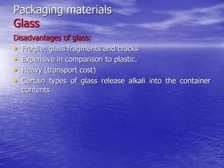 Pharmaceutical Packaging Material-Glass | PPT
