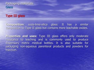 Pharmaceutical Packaging Material-Glass | PPT
