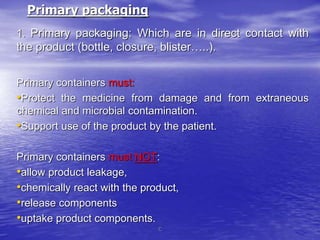 Pharmaceutical Packaging Material-Glass | PPT
