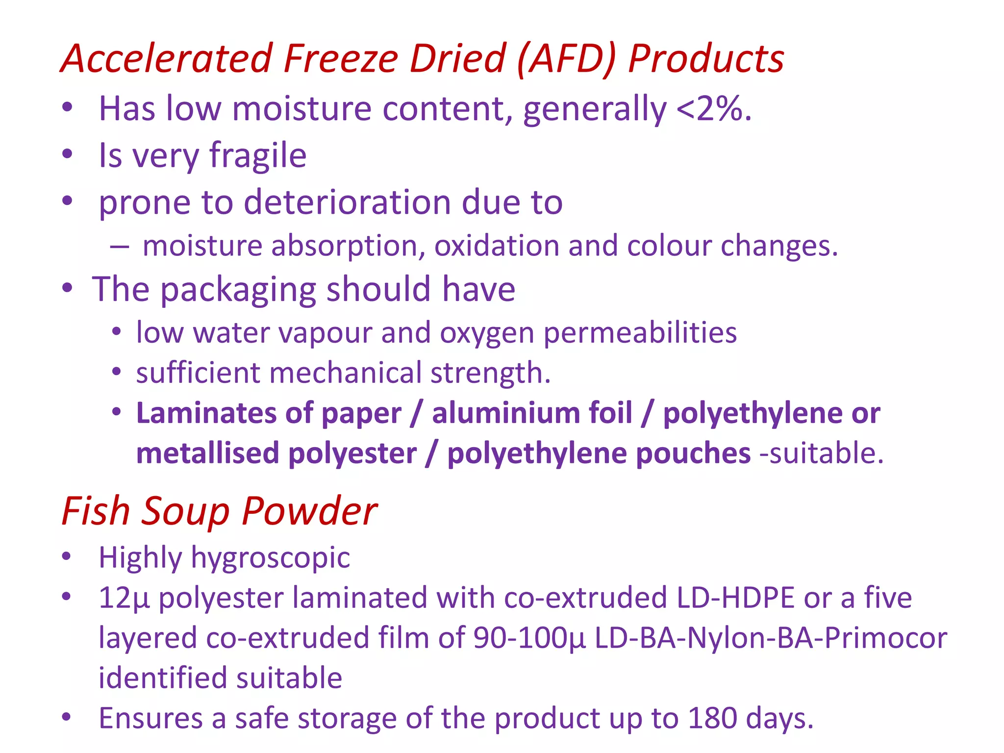 Packaging of fish and fishery products | PPTX