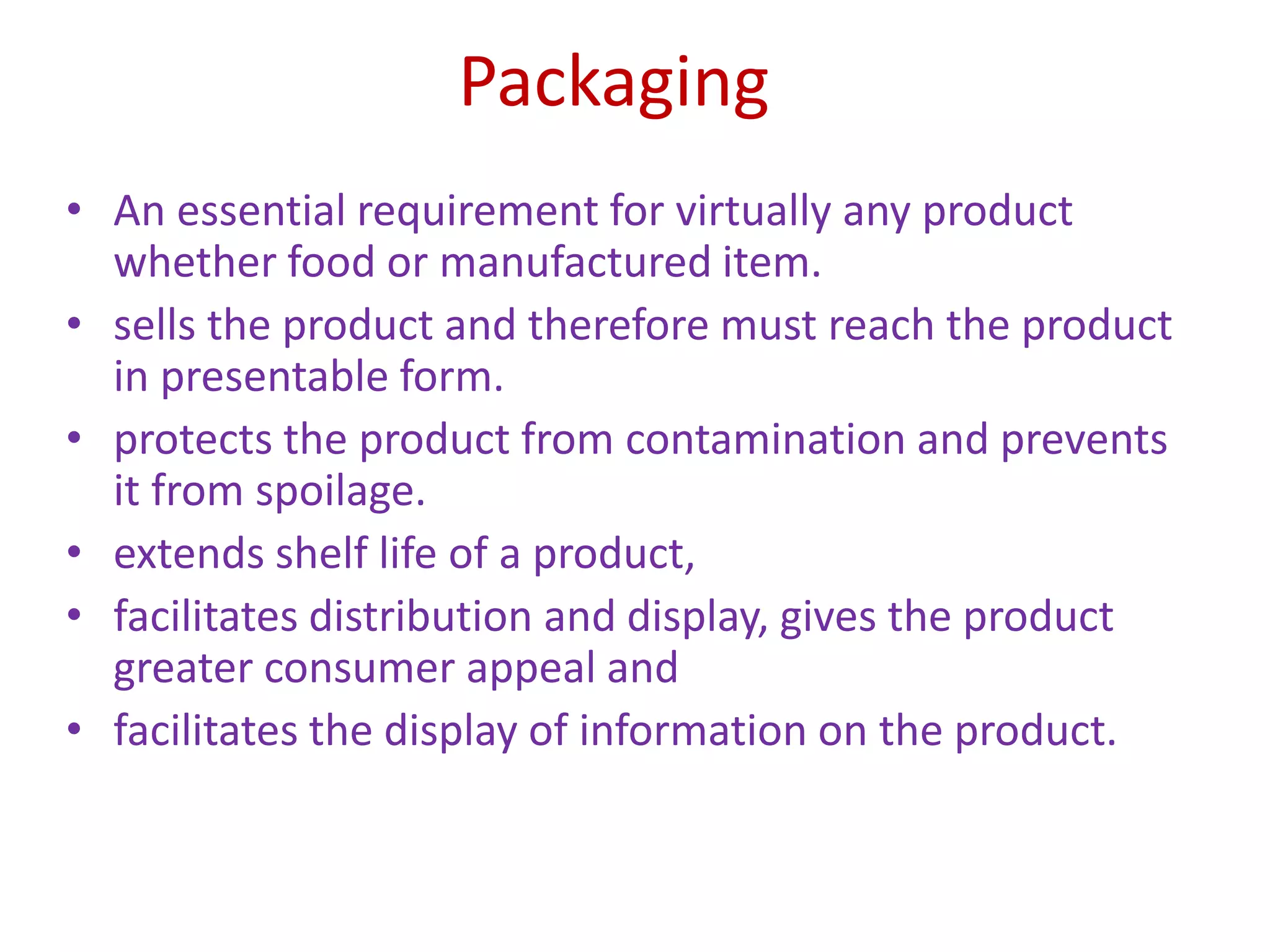 Packaging of fish and fishery products | PPTX