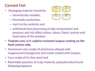 Packaging of fish and fishery products | PPTX