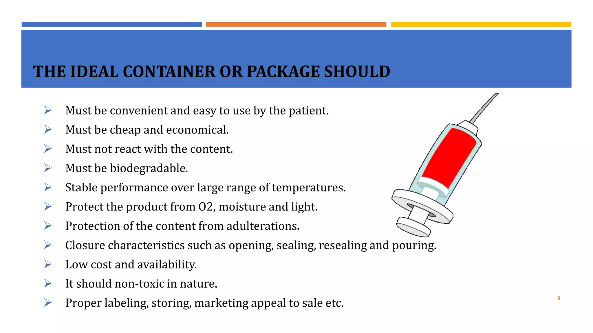 Packaging of parenterals | PDF