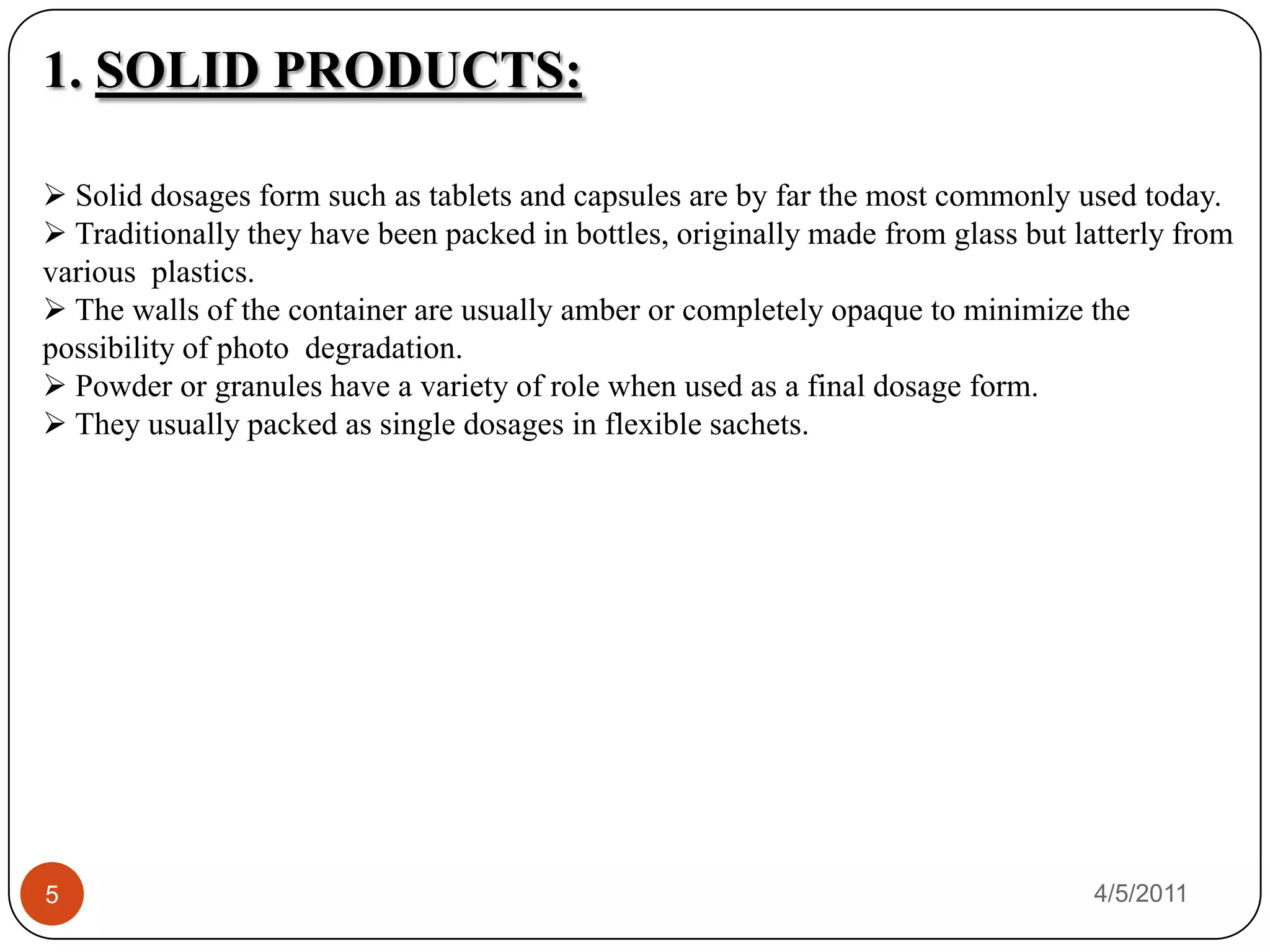 Packaging of pharmaceutical products | PPTX