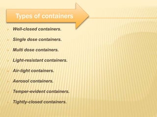 Packaging of pharmaceuticals | PPTX