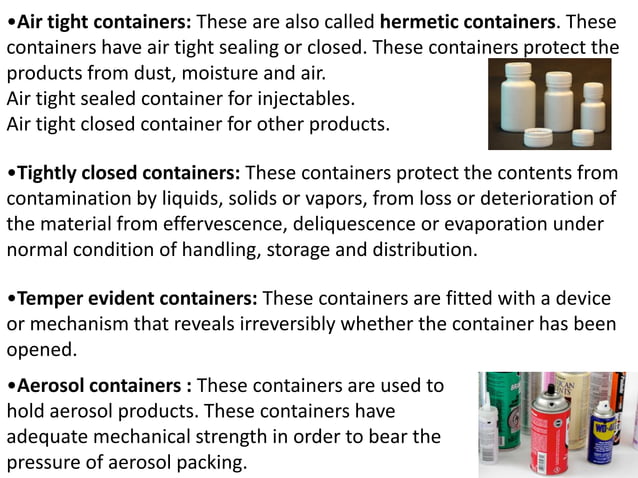 Packaging of pharmaceuticals, glass, plastic, rubber , metal as a ...
