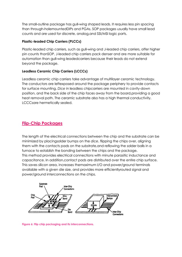Packaging of vlsi devices | DOCX