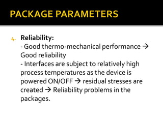 Packaging of vlsi devices | PPTX