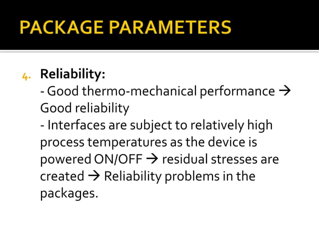 Packaging of vlsi devices | PPTX