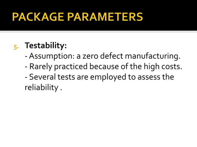 Packaging of vlsi devices | PPTX