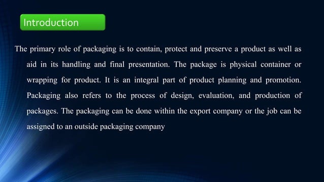 Packaging, Packing, Marking & Labeling | PPTX