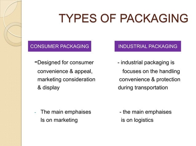 Packaging ppt | PPTX