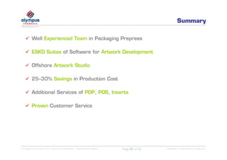 Packaging premedia capabilities | PPT