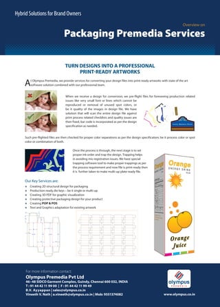 Packaging Premedia Services | PDF | Technology & Computing