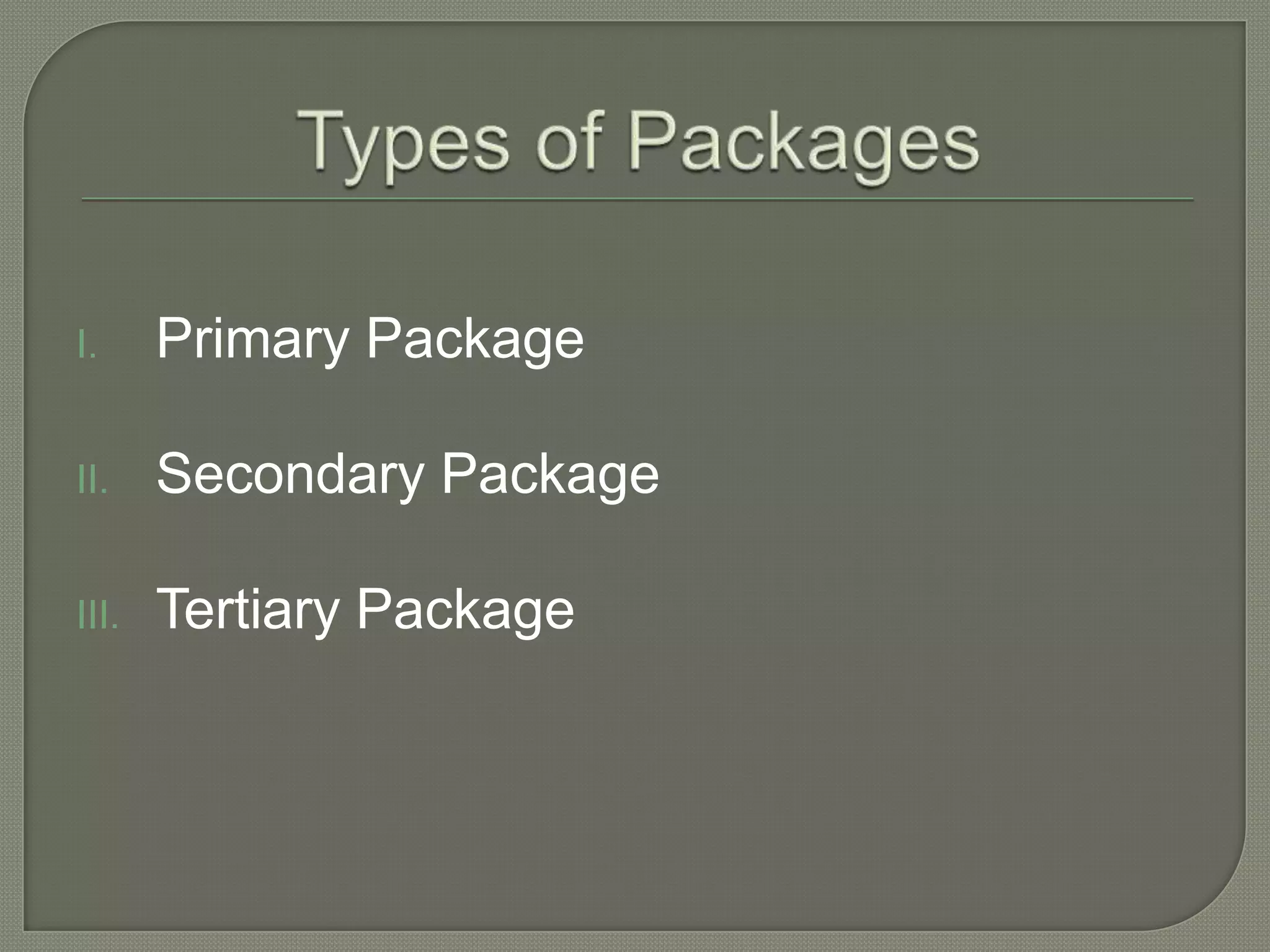 Packaging processes and equipments | PPTX