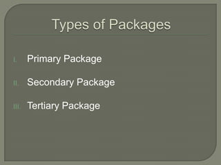 Packaging processes and equipments | PPTX