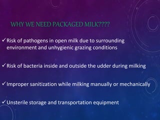 Packaging requirements of milk- Nimisha Kaikkolante | PPTX
