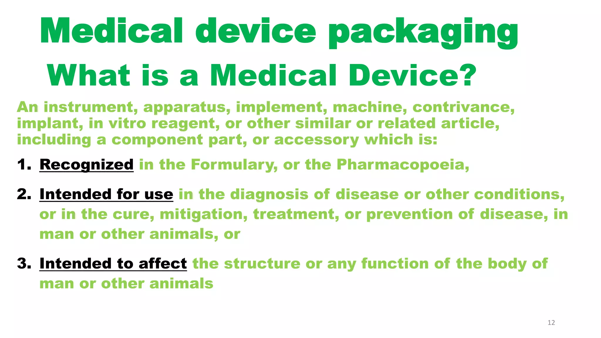 paharmaceutical packaging Medical device Packaging types of medical ...