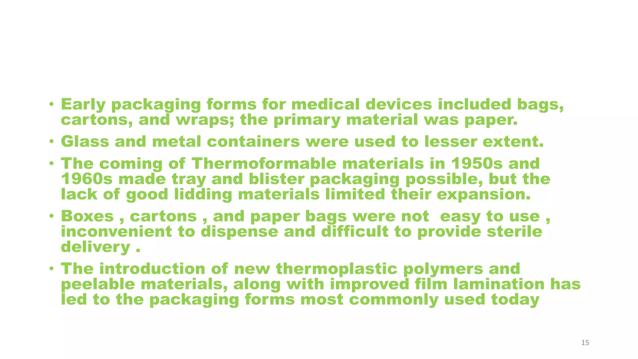 paharmaceutical packaging Medical device Packaging types of medical ...