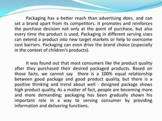 PACKAGING STRATEGIES - TLE (Project Team No. 4) | PPTX