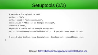 Python-specific packaging | PPT