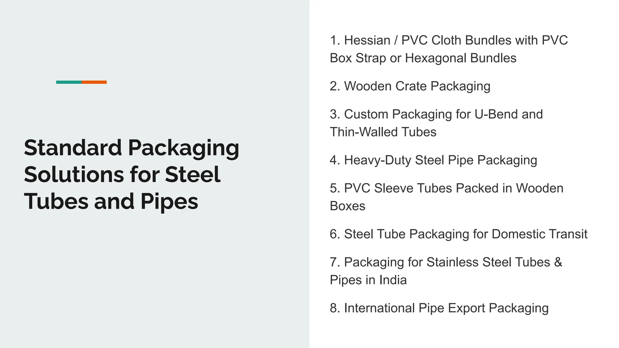 Packaging Tips for Stainless Steel Tubes and Pipes | PDF