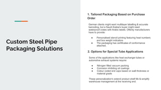 Packaging Tips for Stainless Steel Tubes and Pipes | PDF