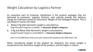 Packaging weight guidelines | PPTX