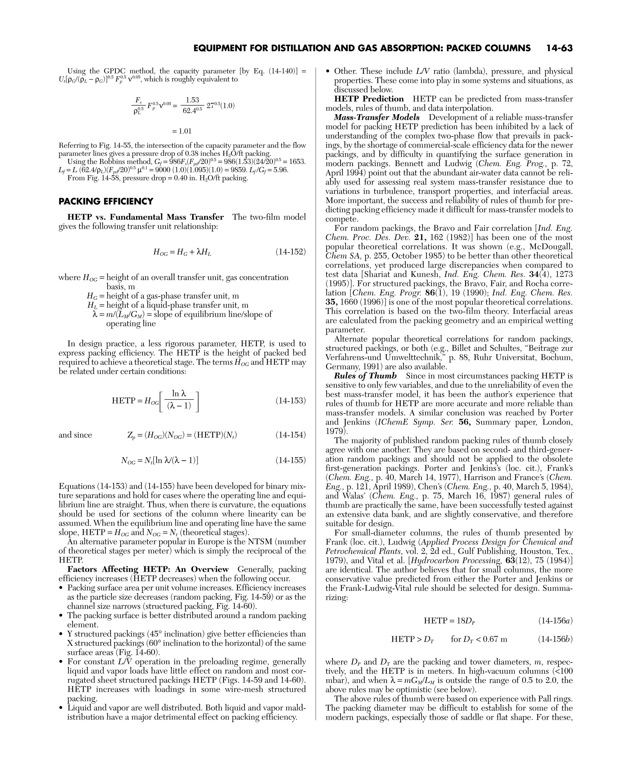 Packed bed flooding | PDF