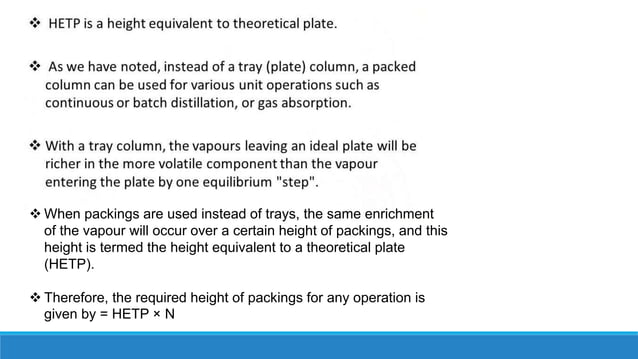Packed towers | PPTX