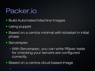 Automated reproducible images on openstack using vagrant and packer | PPT