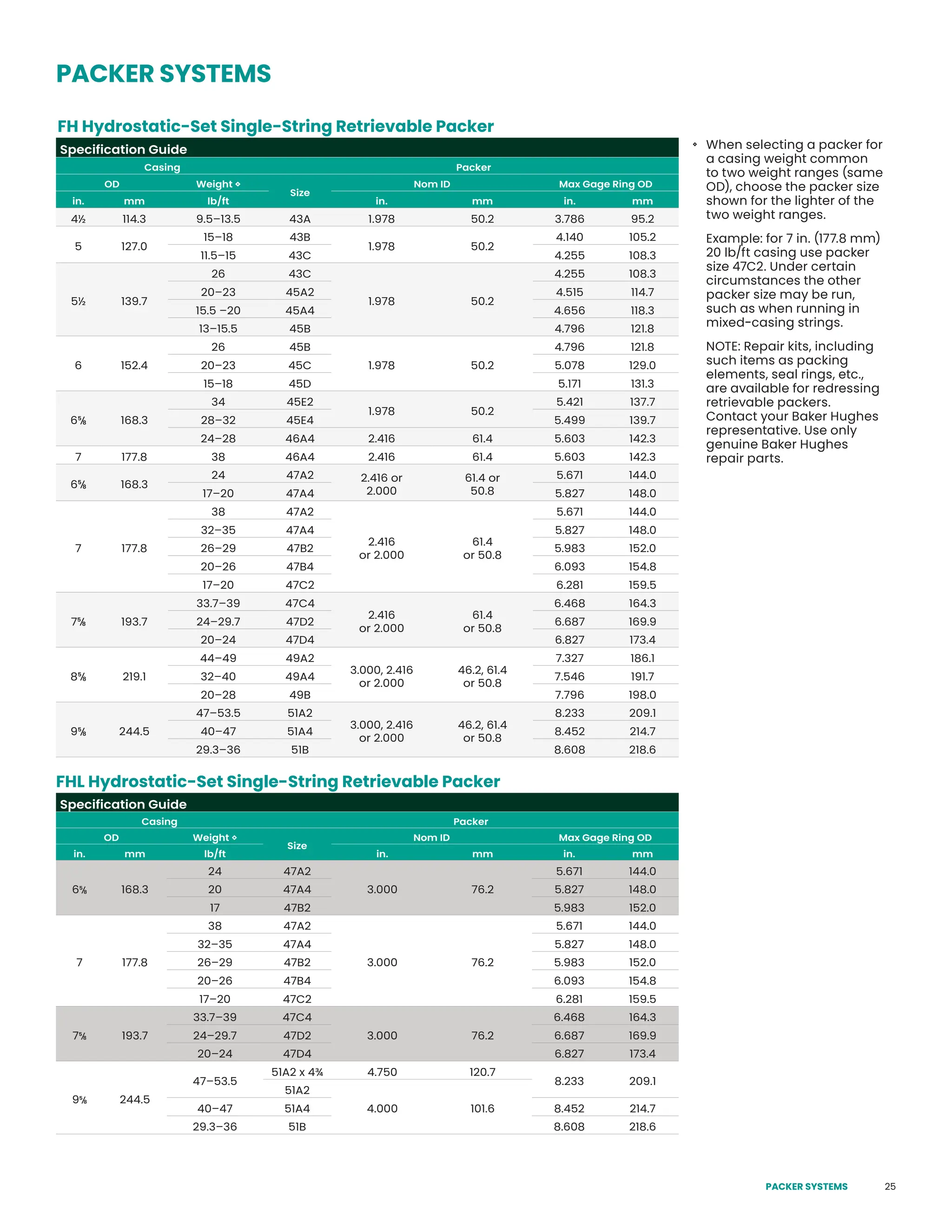 Packer-systems-cat Baker para completacion | PDF