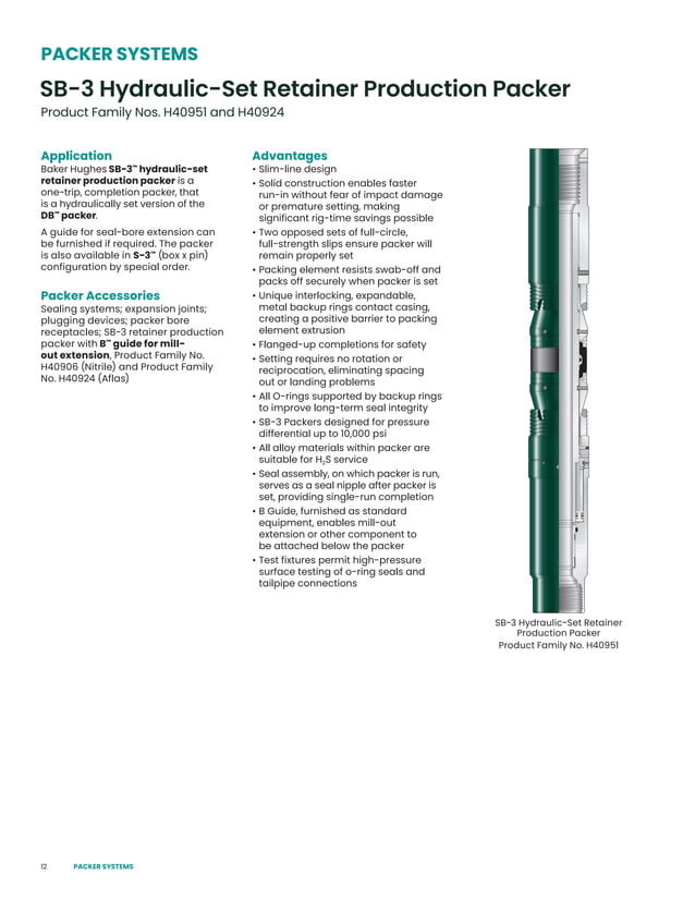 Packer-systems-cat Baker para completacion | PDF
