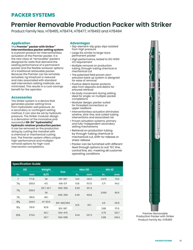 Packer-systems-cat Baker para completacion | PDF