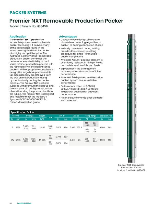 Packer-systems-cat Baker para completacion | PDF