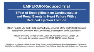 Packer_EMPORERReduced. To improve heart function | PPTX