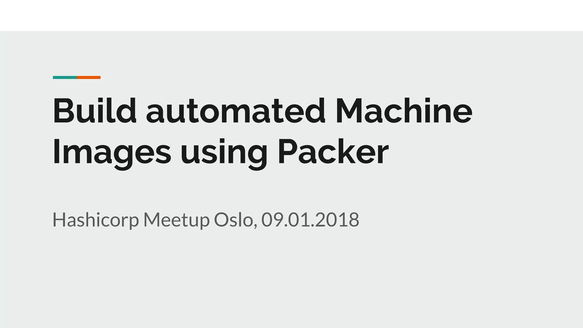 Build automated Machine Images using Packer | PPT