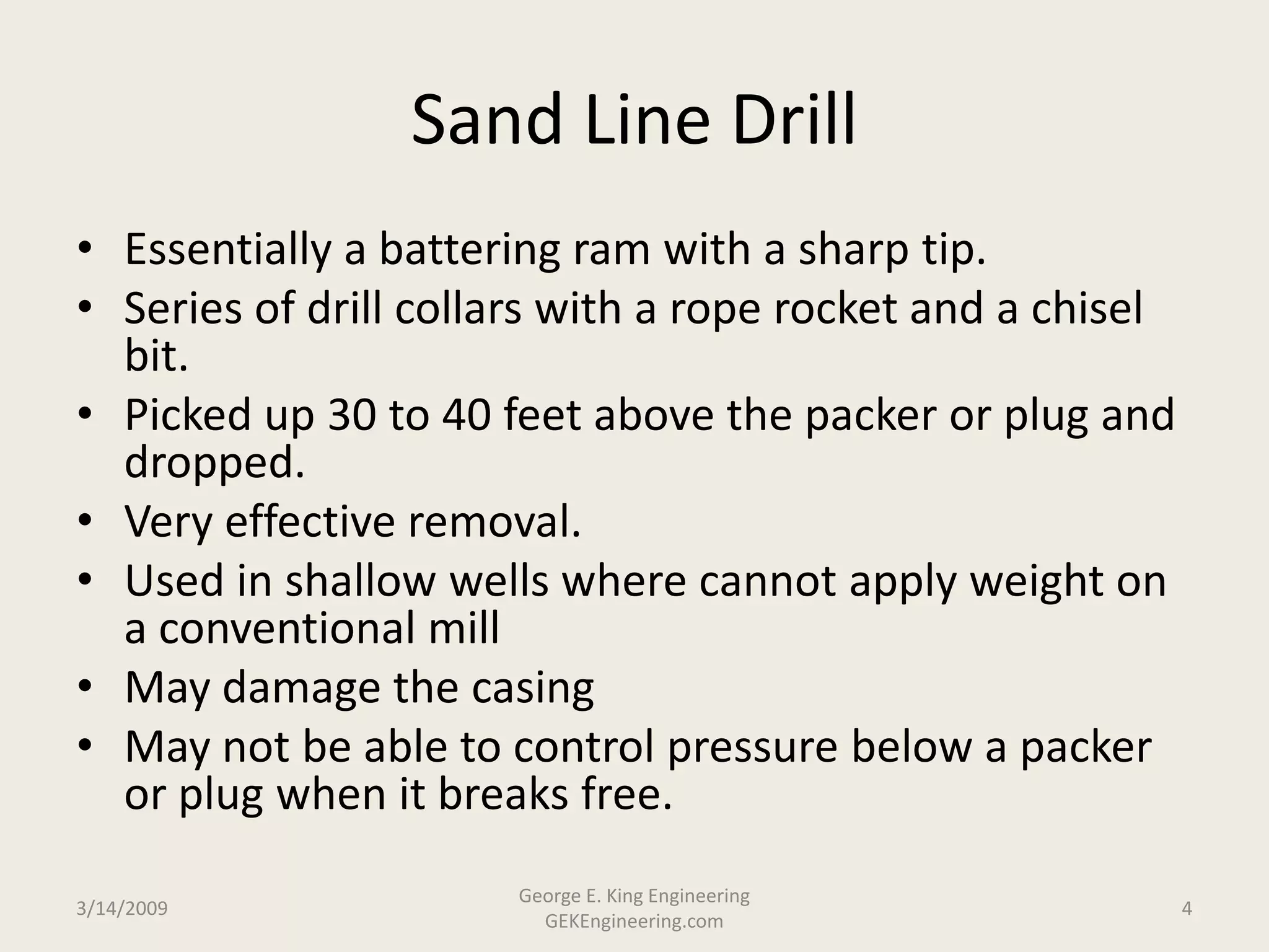 Packer milling | PDF