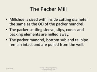 Packer milling | PDF