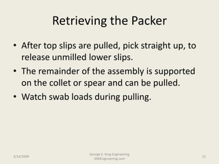 Packer milling | PDF