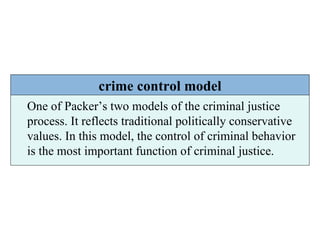 Packer's models of criminal justice | PPT