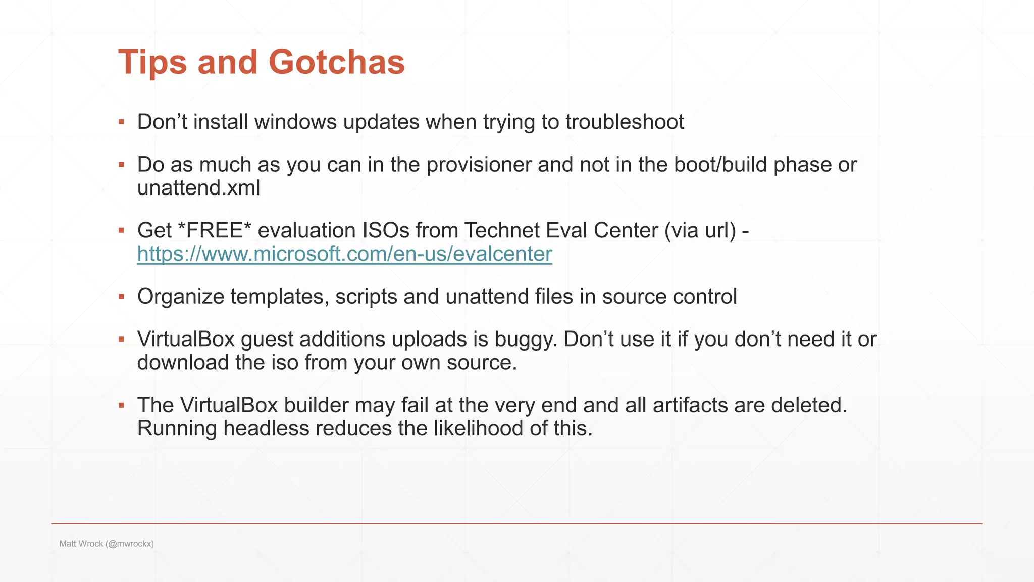 Building Windows Images with Packer | PPT