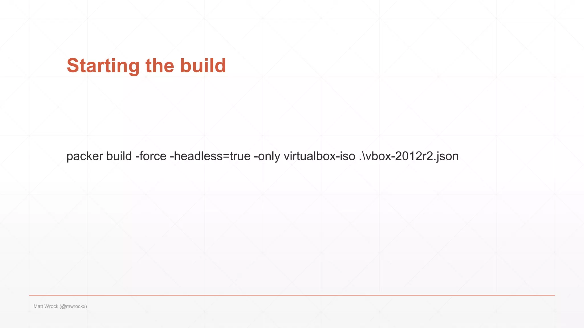 Building Windows Images with Packer | PPT