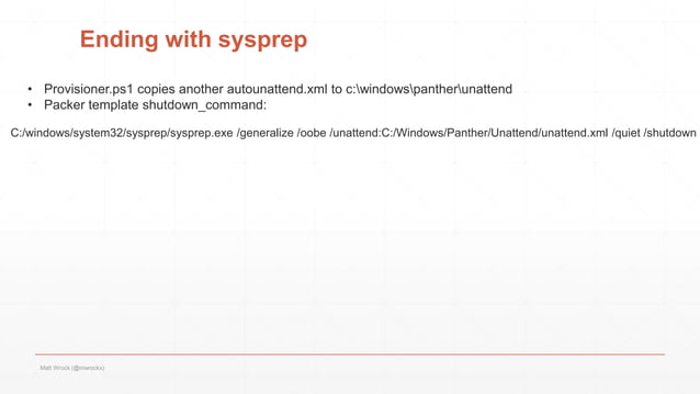 Building Windows Images with Packer | PPT