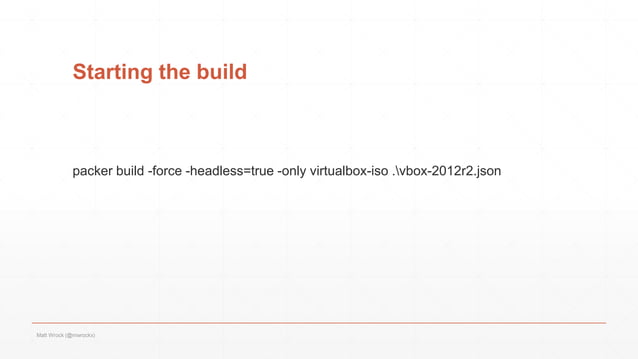Building Windows Images with Packer | PPT