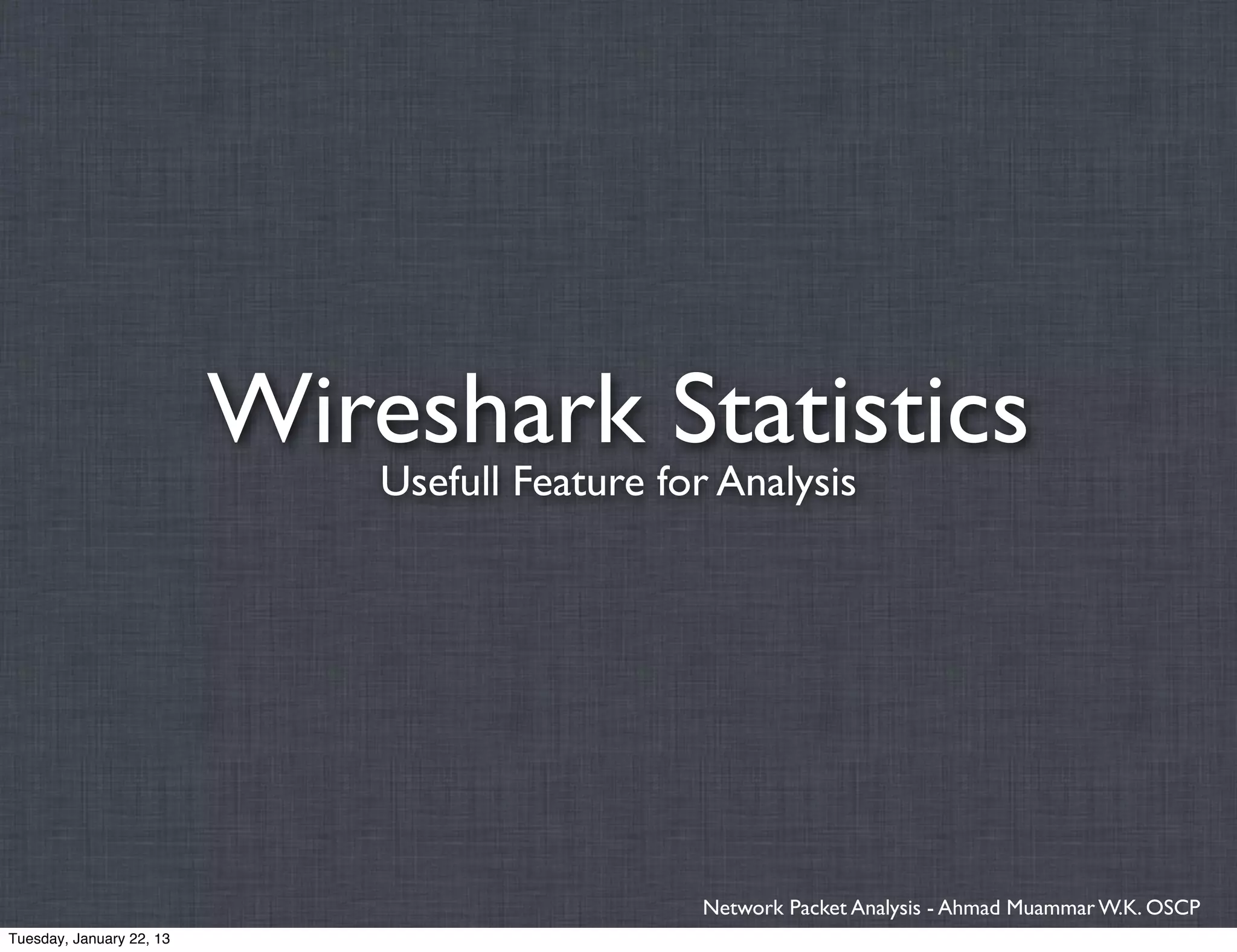 Network Packet Analysis | PPT