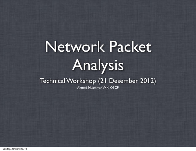 Network Packet Analysis | PDF | Internet | Computing