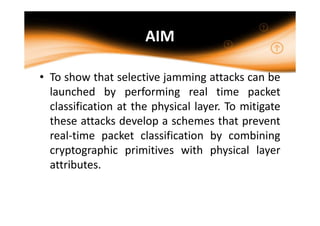 Packet hiding methods for preventing selective jamming attacks | PDF